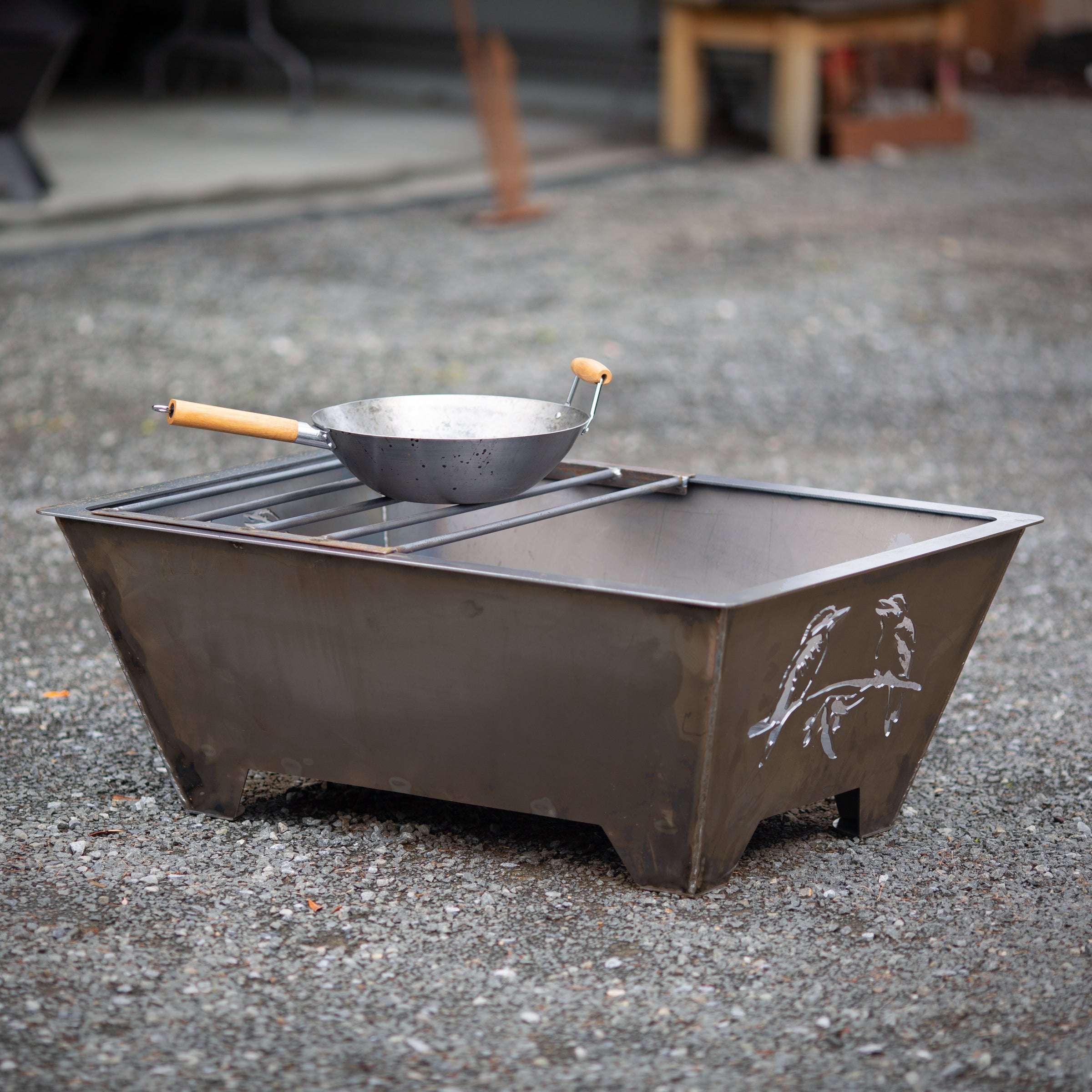Extra Large Rectangle Firepit | Gravelly Beach Metalworks