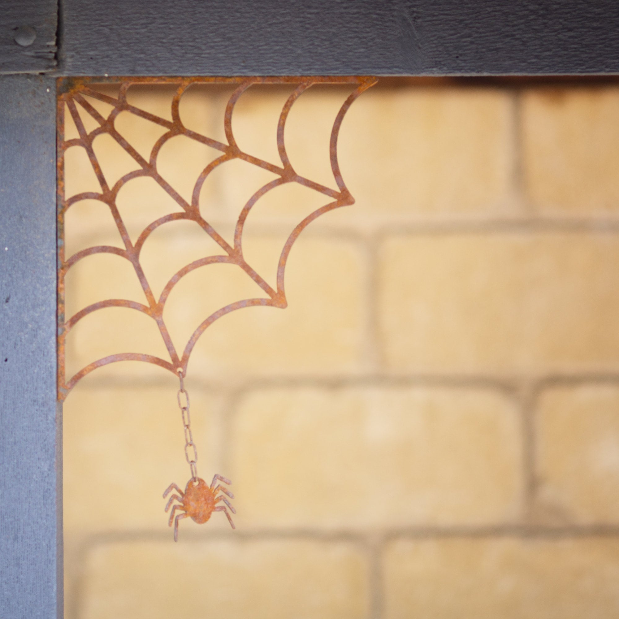 Spider Corner Spider Web Spooky Halloween Decor Garden Sculpture ...