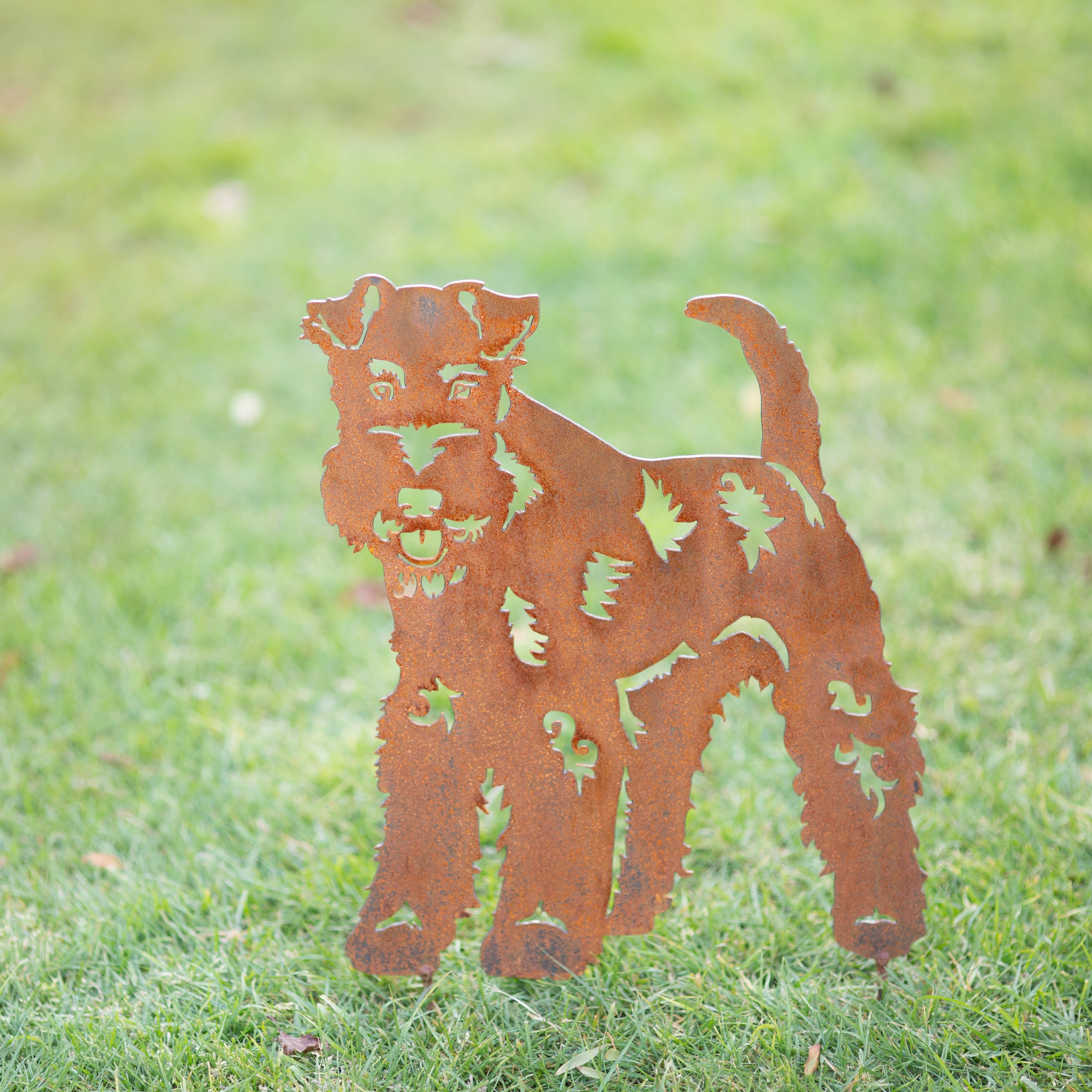 Spud the Long Hair Fox Terrier | Gravelly Beach Metalworks