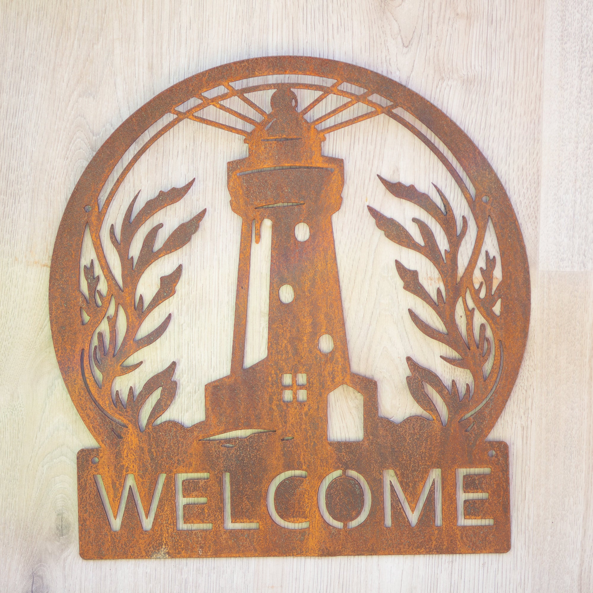 Outdoor Rusty metal Art Wall Decor Garden BEACH | Gravelly Beach Metalworks