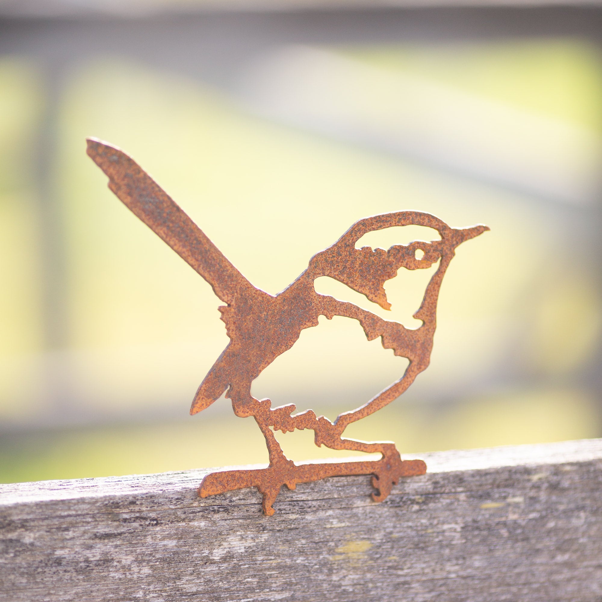 Blue Wren Fence Sitter | Gravelly Beach Metalworks