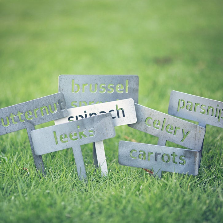 Veggie Plant Labels | Gravelly Beach Metalworks