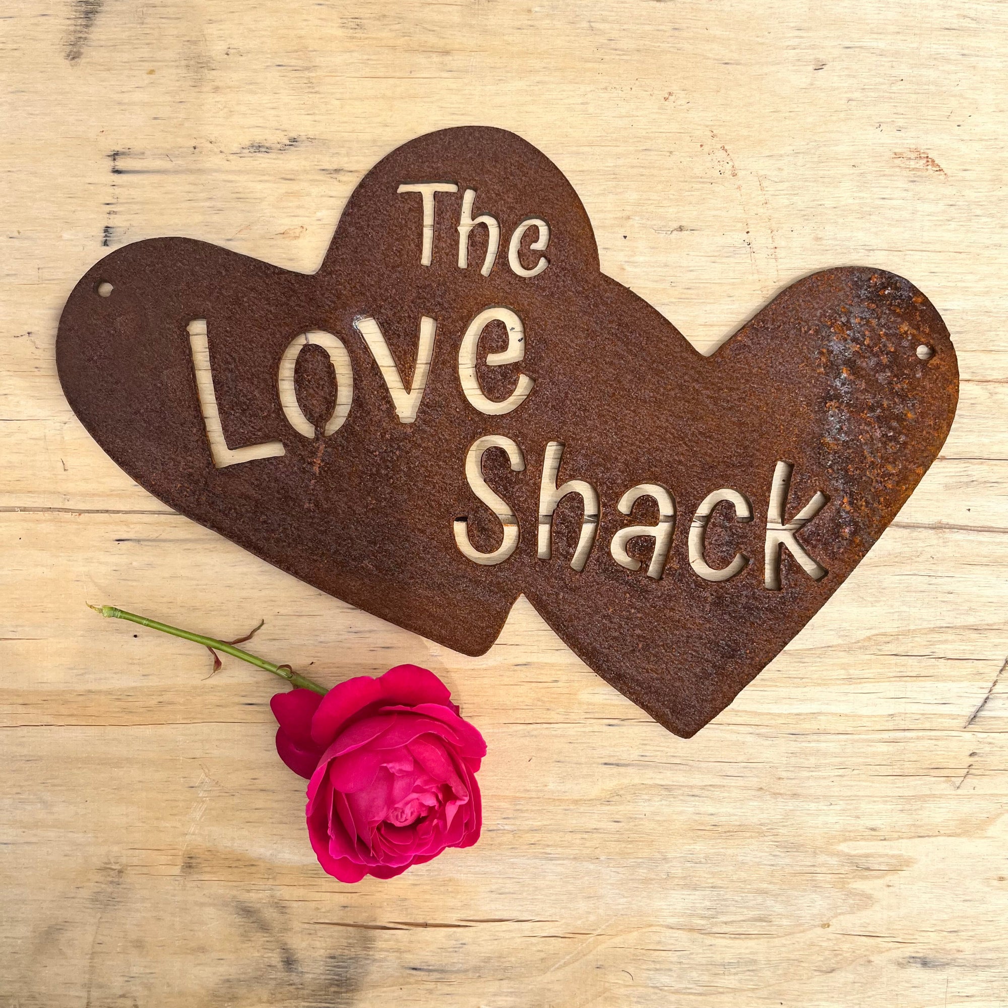 Love Shack Wall Art | Gravelly Beach Metalworks