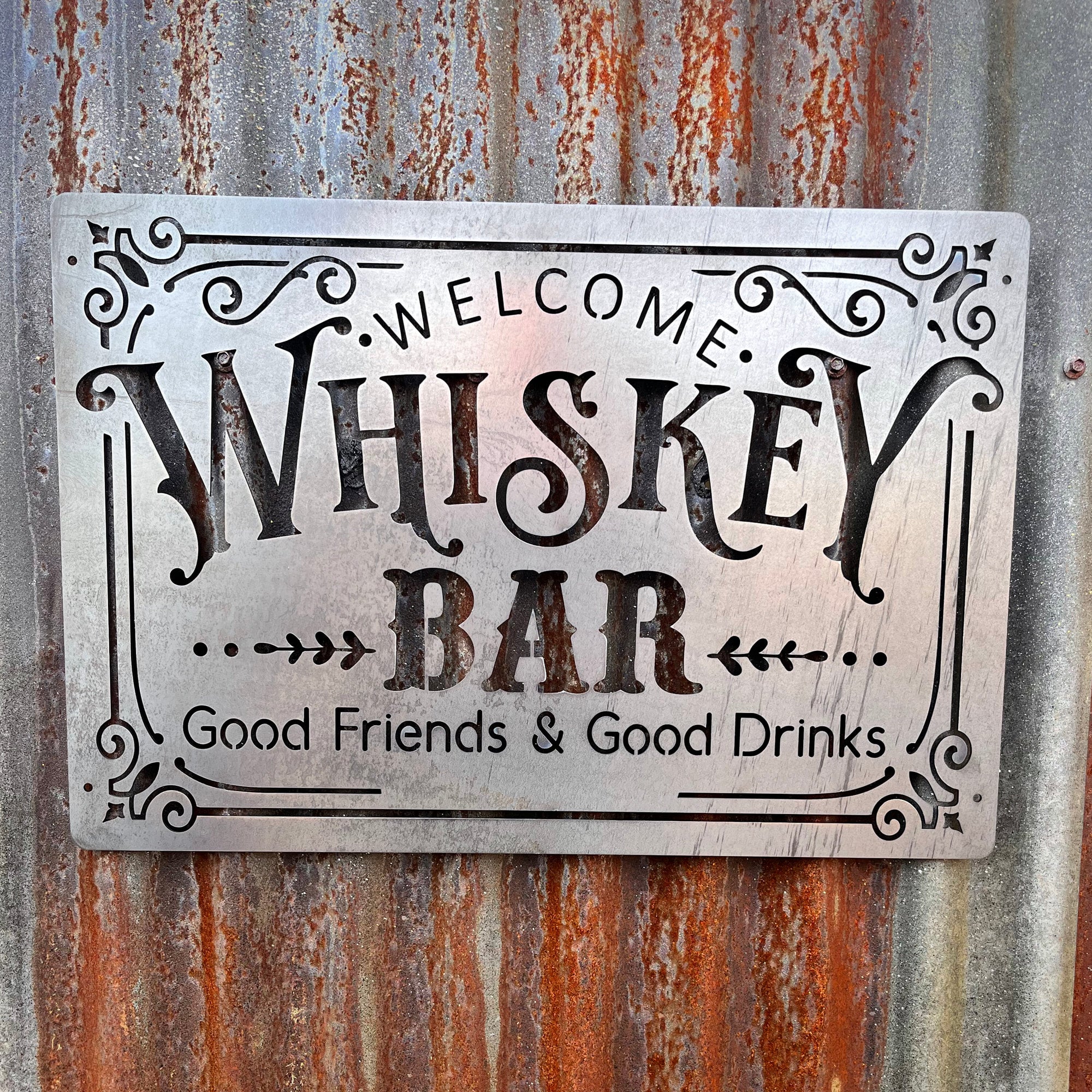 WHISKEY & Bar Signs | Gravelly Beach Metalworks